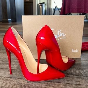 Christian Louboutin | Shoes | Red Christian Louboutin 2mm So Kate Red ...